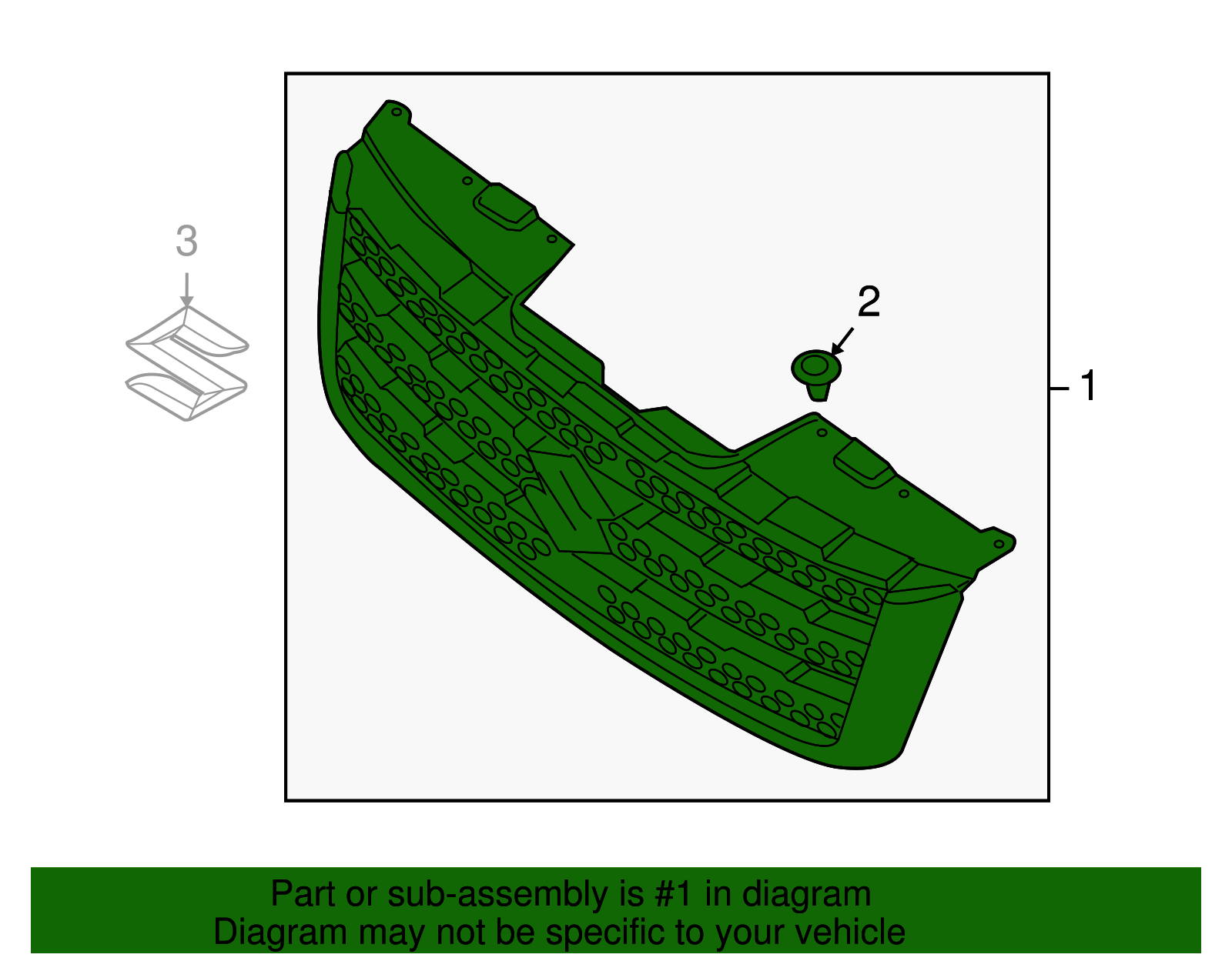 2009-2012 Suzuki Equator | 2009-2012 Suzuki Equator - Grille Assembly ...