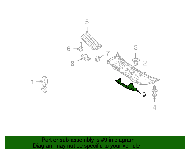 221-889-10-25 - Covering 2007-2014 Mercedes-Benz | Mercedes-Benz USA Parts