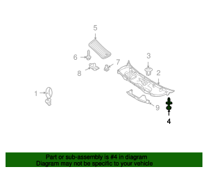 1987-2014 Mercedes-Benz Quarter Panel Air Vent Grille 124-990-05-92 ...