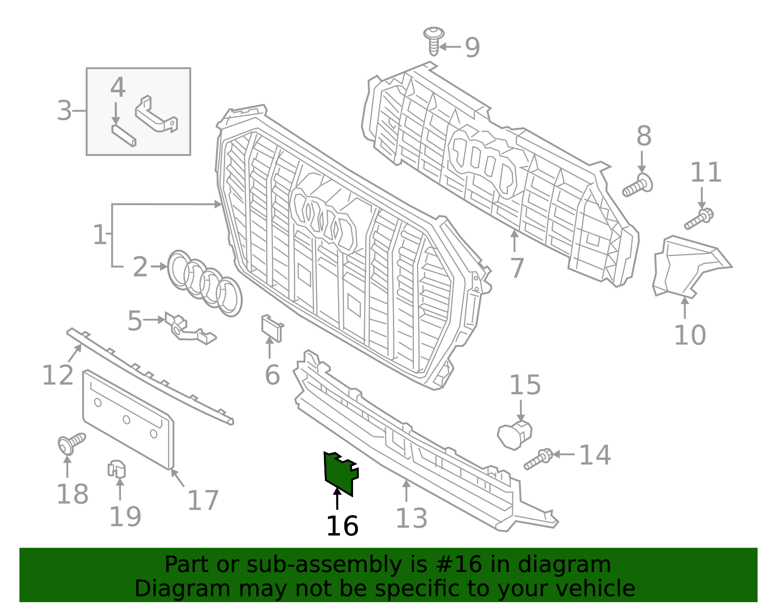 83A-807-412-9B9 - Parking Aid Sensor Cap 2019-2024 Audi Q3 | AutoNation ...
