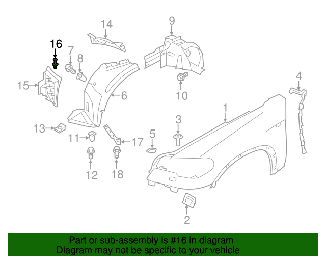 51488353567 - 1996-2014 BMW Duct Cover Rivet (51-48-8-353-567) | BMW of ...