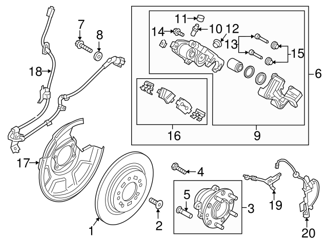 2016-2022 Kia Hub & Bearing 52730-C1100 | OEM Parts Online