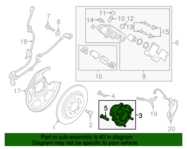 2016-2022 Kia OEM NEW 2016-19 Kia Optima Sportage Sedan Rear Hub ...