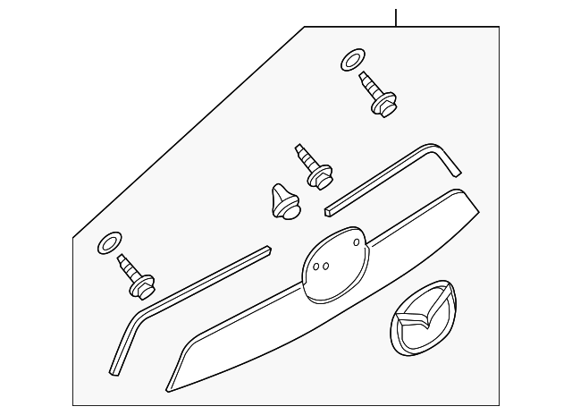 2013-2016 Mazda CX-5 OEM NEW 2013-2016 Mazda CX5 Rear Molding Garnish ...