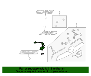 KD45-67-6S0B - Handle Switch - 2013-2016 Mazda CX-5 | MazdaSwag