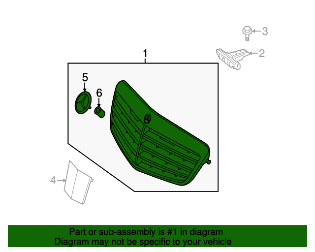 2010-2013 Mercedes-Benz Grille 212-880-10-83-9040 | MB OEM Parts