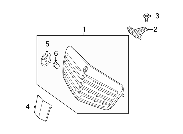 212-880-11-83-9040 - Grille 2010-2013 Mercedes-Benz | Mercedes-Benz USA ...