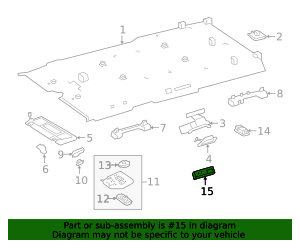 000-906-16-06-9051 - Reading Lmp Assembly 2019-2023 Mercedes-Benz ...