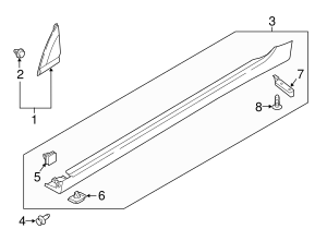 2017-2022 Hyundai Ioniq Rocker Panel Guard 87752-G2000 | OEM Parts Online