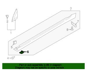 Genuine Wheel Opening Molding Retainer Clip for 2017-2024 Hyundai ...