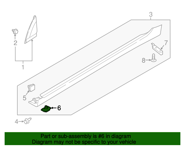 Genuine Wheel Opening Molding Retainer Clip for 2017-2024 Hyundai ...