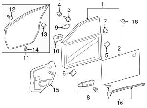 67111-06190 - Door Outer Panel 2016-2018 Lexus | AutoNationParts.com