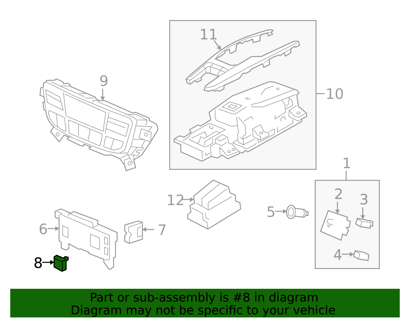 38520-TG7-A01ZB - 2019-2023 Honda Passport - Outlet Assembly A.C ...