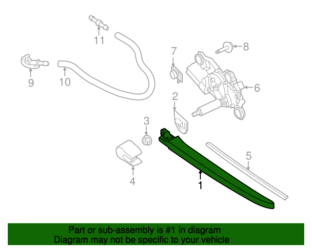 2016-2018 Volvo Wiper Arm 31457161 | TascaParts.com