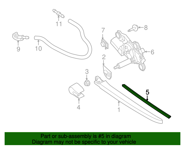 2016-2018 Volvo Wiper Blade 31457162 | TascaParts.com
