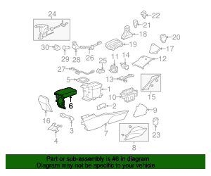 Genuine Armrest, Center*NH556L* for 2009-2012 Acura TSX Part# 83450-TL0 ...