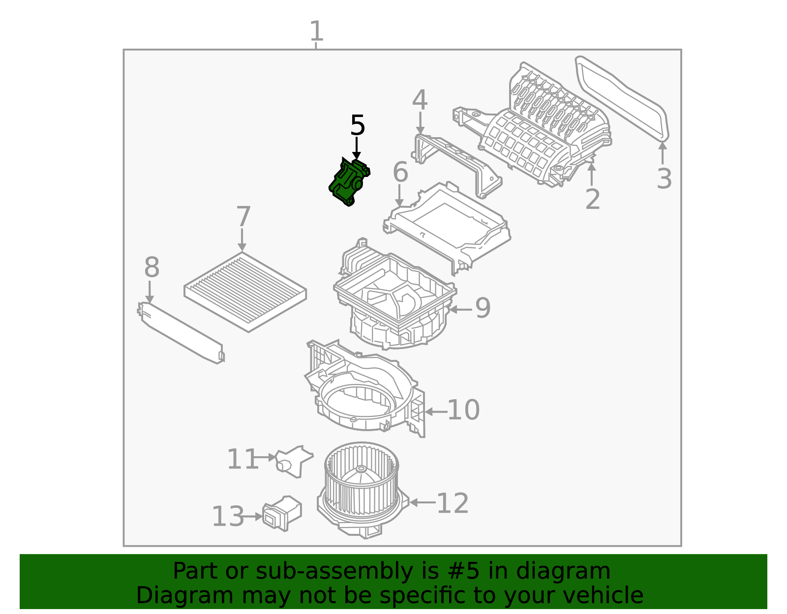 2010-2025 Kia HVAC Air Inlet Door Actuator 97162-1JAA0 | Kia Automotive Parts
