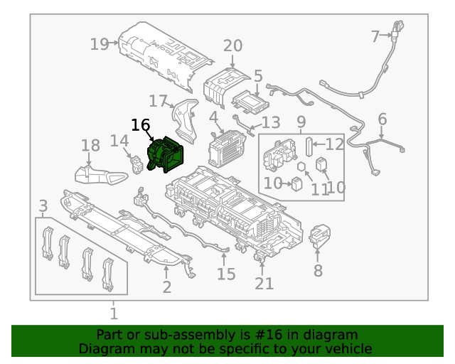 2017-2019 Hyundai Ioniq Drive Motor Battery Pack Cooling Fan Assembly ...
