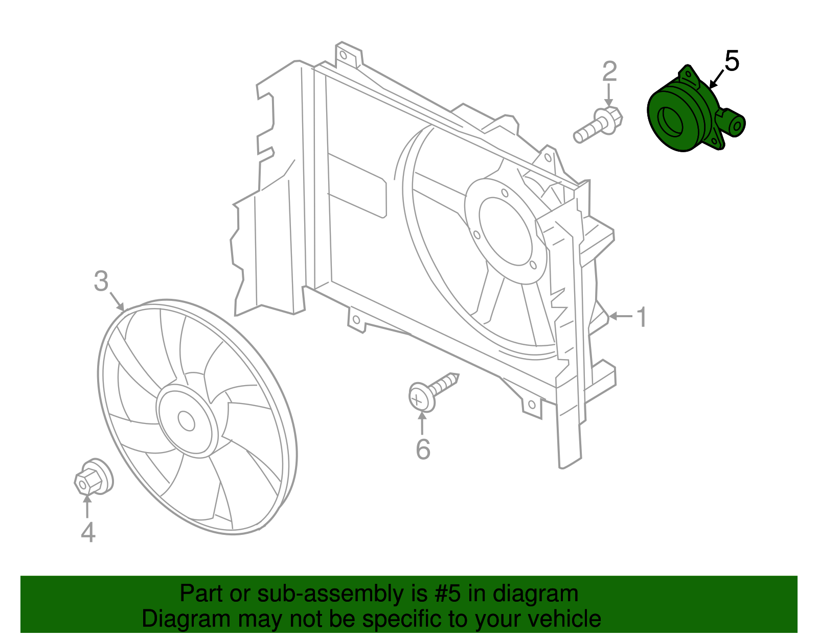 2014-2015 Mitsubishi Mirage Fan Motor 1355A279 | Mitsubishi OEM Parts