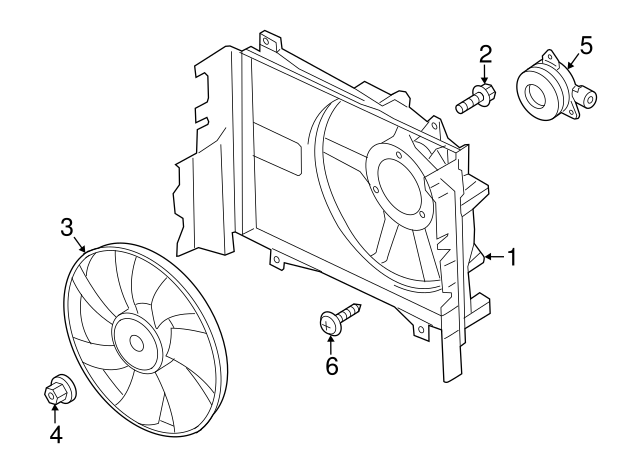 2014-2015 Mitsubishi Mirage Fan Motor 1355A302 | Mitsubishi Parts ...