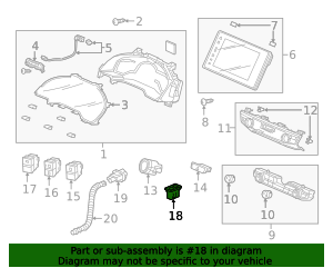 39860-TLA-A01 - Ambient Light Sensor 2017-2021 Honda | AutoNation Parts