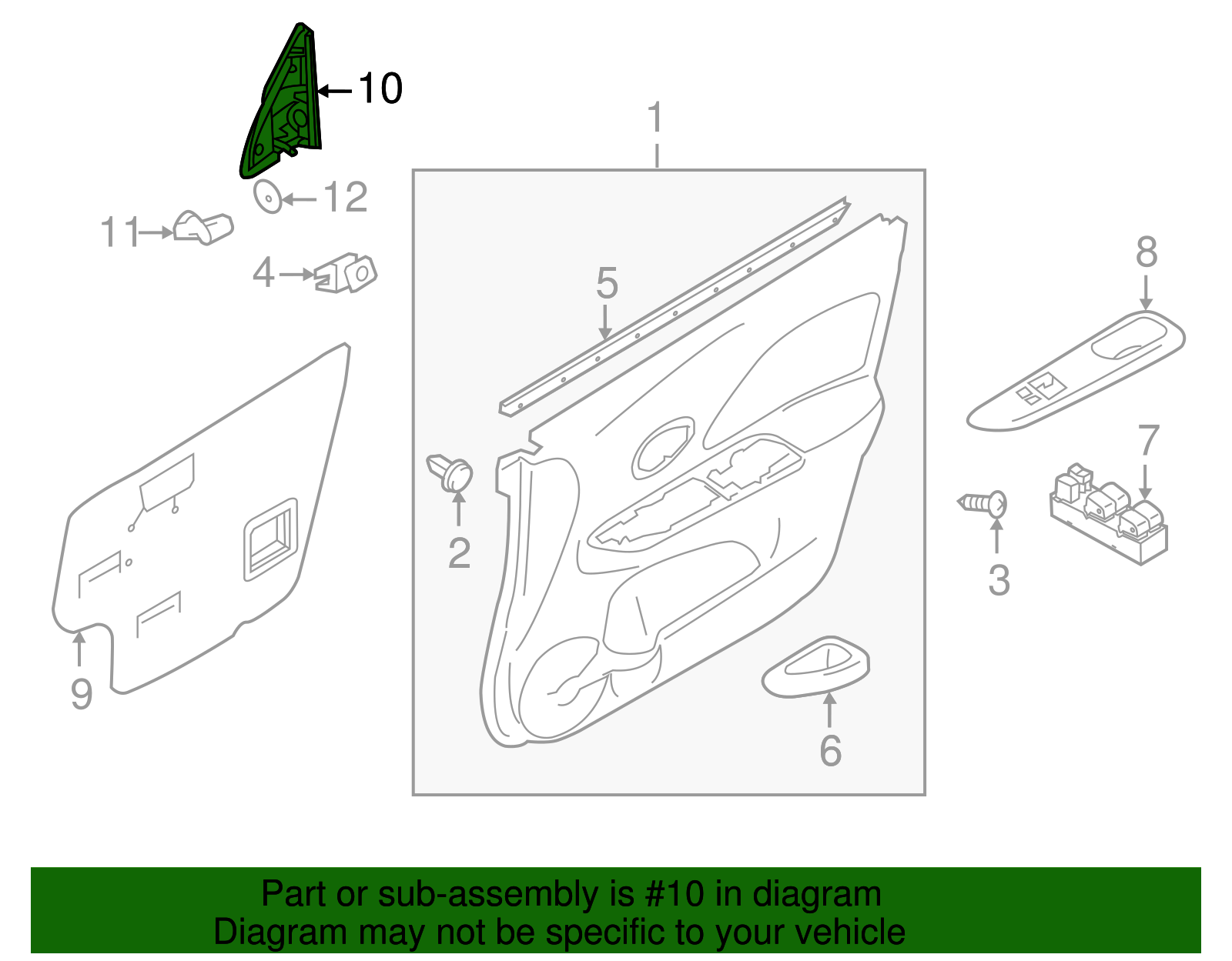 80292-3BA0A - Corner Cover - 2012-2019 Nissan Versa | Nissan OEM Parts ...