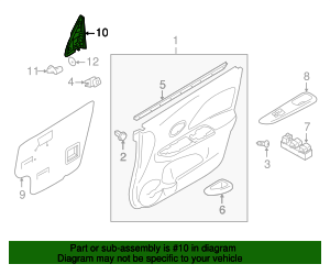 2012-2019 Nissan Versa Corner Cover 80293-3BA0A | OEM Parts Online