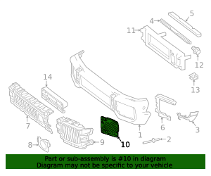 2013-2018 Mercedes-Benz Air Inlet Grille 463-885-06-22 | MB OEM Parts