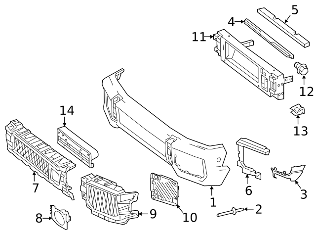 2013-2018 Mercedes-Benz Energy Absorber 463-885-01-37 | MB OEM Parts