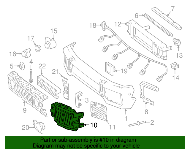 463-885-02-54 - Outer Grille 2013-2018 Mercedes-Benz | Mercedes-Benz ...
