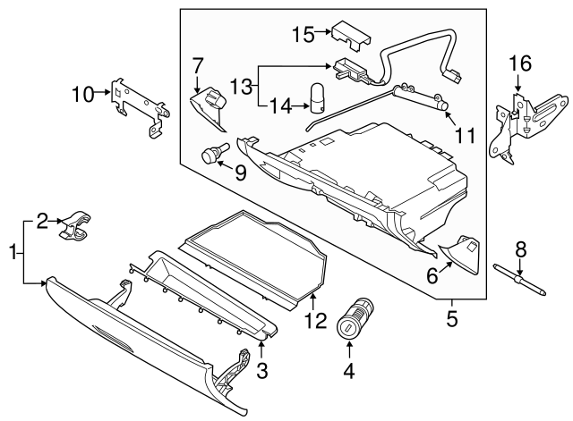 2007-2018 Volvo Glove Box Lamp 31305495 | TascaParts.com