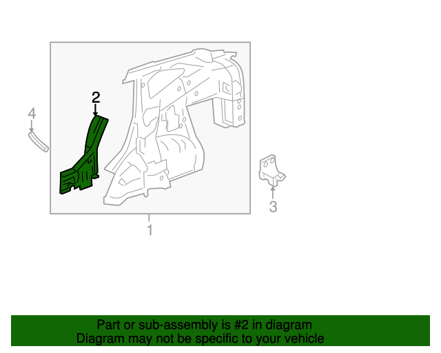 2012-2014 Honda CR-V Extension, L Rear Wheel Arch 64720-T0A-305ZZ | OEM ...