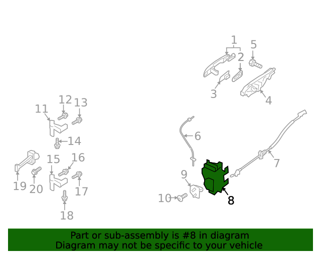 32131414 - Lock Actuator 2016-2022 Volvo | AutoNationParts.com