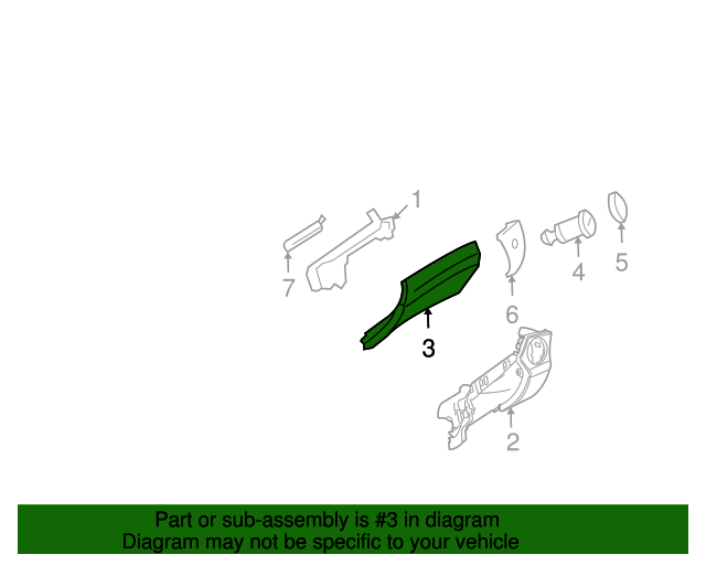 219-680-00-98-8L22 - Glove Box Door 2006-2011 Mercedes-Benz | Mercedes ...