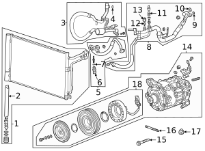 84826613 Air Conditioning Refrigerant Heat Exchanger 2020-2023 Cadillac ...