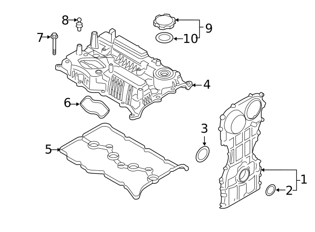 21443-2G000 - Rear Main Seal - 2006-2021 Hyundai | Conicelli Hyundai