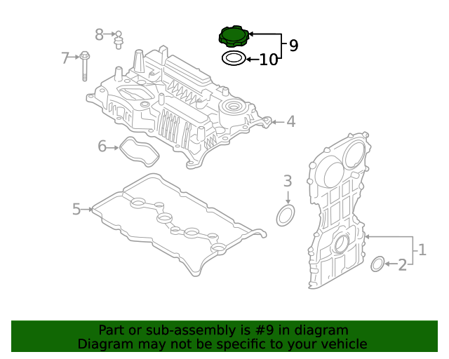 2019-2022 Hyundai Filler Cap 26510-26650 | OEM Parts Online