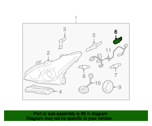 26261-89962 (2626189962) - 2002-2018 Infiniti Bulb | Infiniti Parts Net