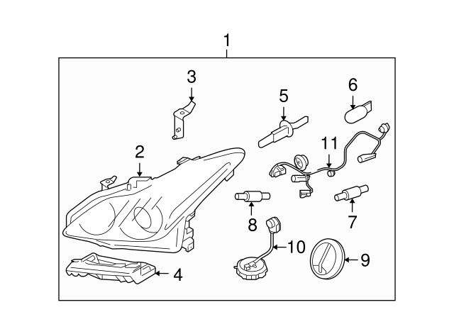 26261-89965 (2626189965) - 1990-2020 Infiniti Bulb | Infiniti Parts Net