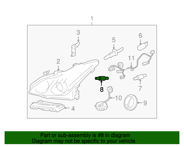 1990-2020 Infiniti Bulb 26261-89965 | Infiniti Parts Online