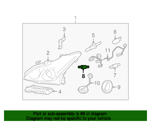 26261-89965 (2626189965) - 1990-2020 Infiniti Bulb | Infiniti Parts Net