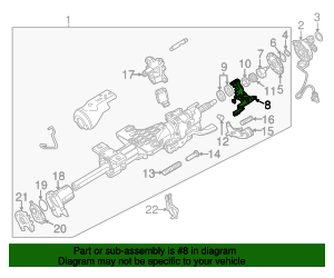 26086181 - Turn Signal Switch Bracket 2003-2020 GM | Gateway Buick GMC ...