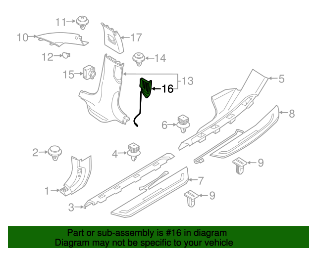 51-43-7-484-370 - Ventil.outlet for fresh air grille right 2017-2023 ...