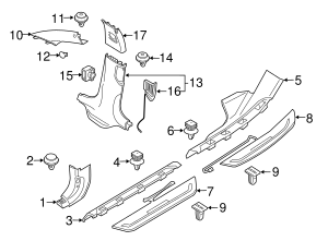 51-47-7-419-695 - Door Sill Plate 2017-2023 BMW | AutoNationParts.com
