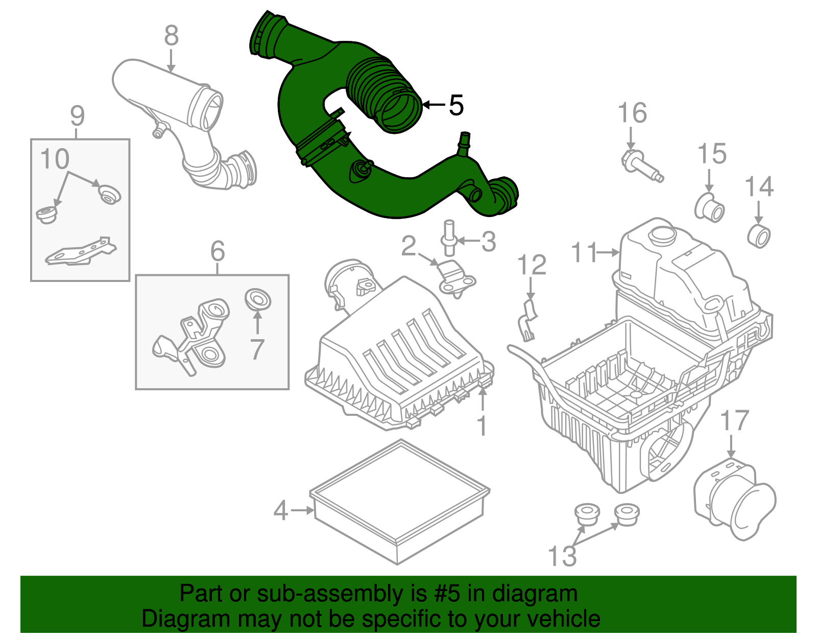 2011-2012 Ford F-150 Air Inlet Assembly BL3Z-9C623-A | OEM Parts Online