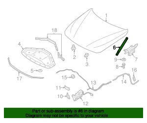 2012-2023 BMW Lift Cylinder 51-23-7-239-233 | BMWPartsDirect.com