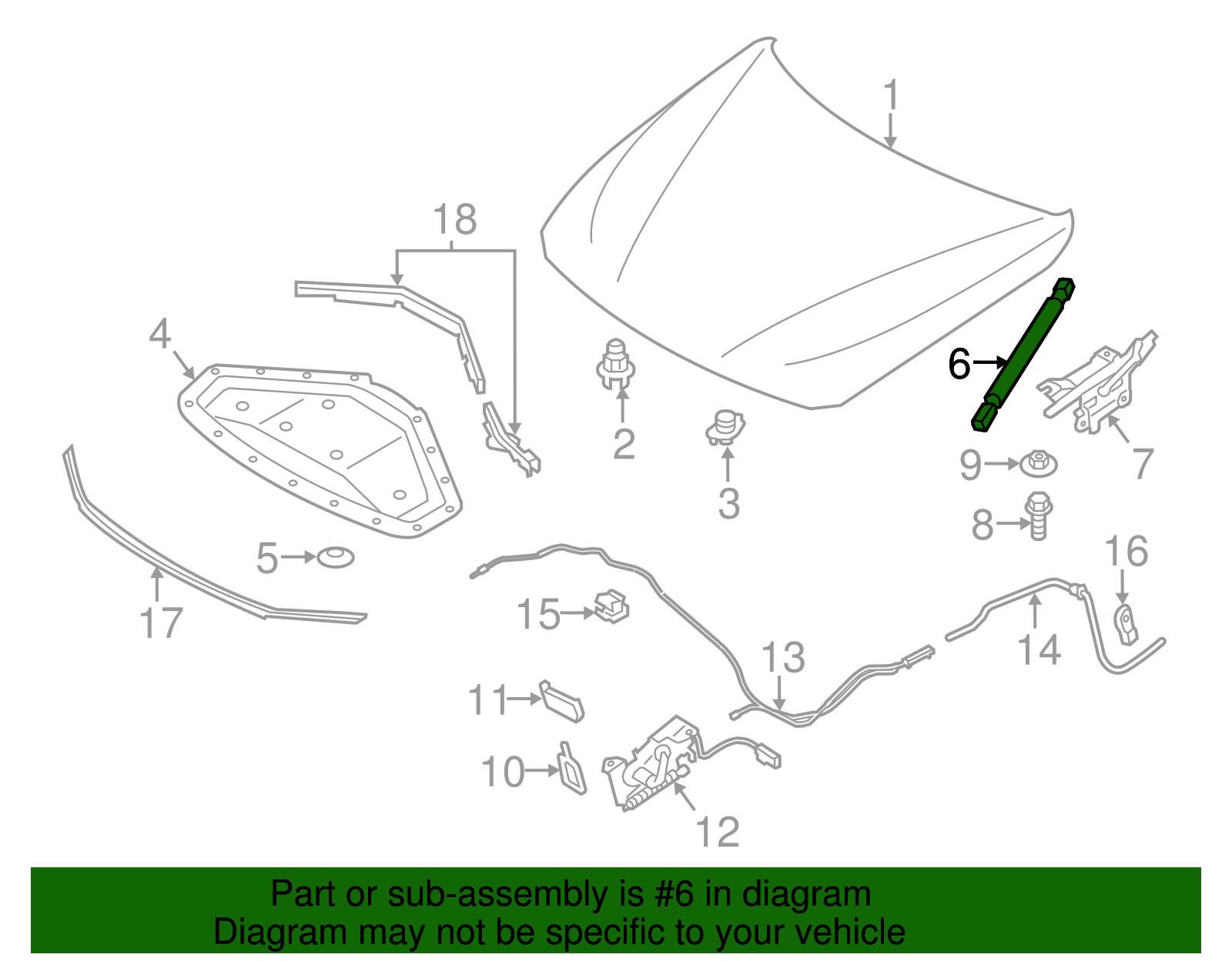 51237239233 - 2012-2023 BMW Lift Cylinder (51-23-7-239-233) | BMW of ...
