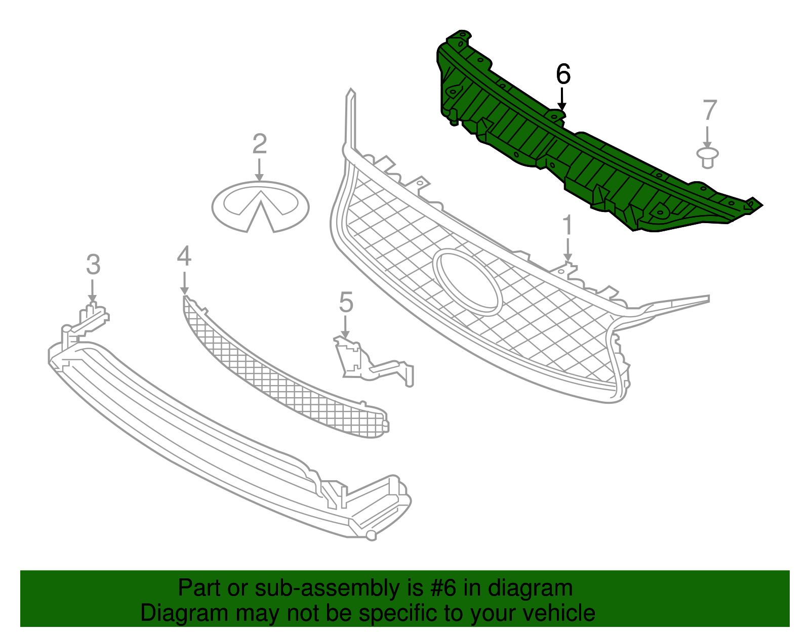 2017-2019 Infiniti QX30 Sight Shield 62322-5DA0A | Infiniti OEM Parts ...