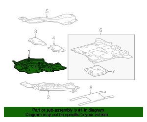 51408-60050 - Front Shield - 2008-2021 Lexus LX570 | DiscMonster
