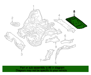 253-610-97-01 - Spare Tire Panel 2016-2023 Mercedes-Benz | Mercedes ...
